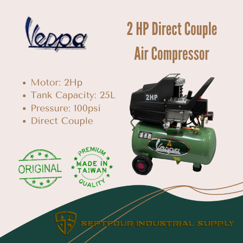 Vespa 2HP 25L 100Psi Direct Couple Air Compressor (100% Original ...