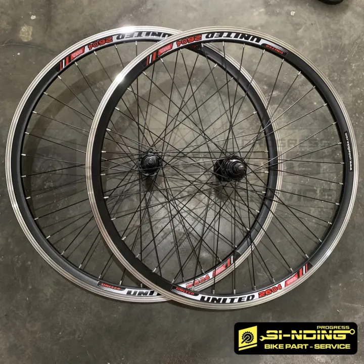 Wheelset 26 Inch Sepeda Federal MTB Etrto 559 Rims United Double Wall ...