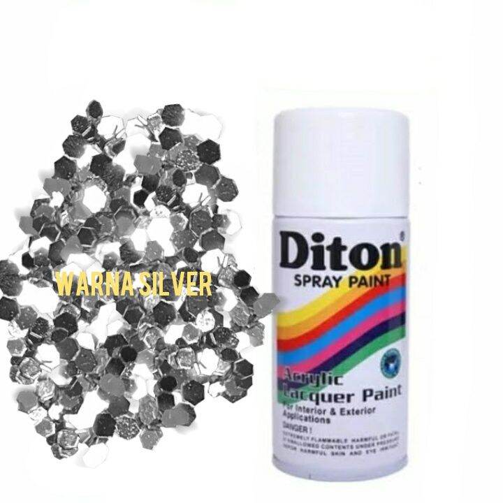 cat semprot pilok pilox diton 300cc silver silver metallic silver ...