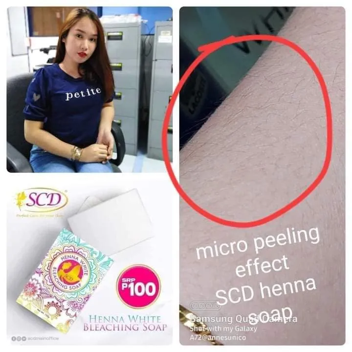 SCD Henna White Bleaching Soap Micro Peeling Effect | Fast Whitening ...
