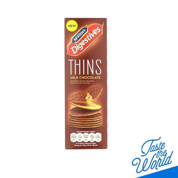 MCVITIES Digestive Thin Milk Choc 180g | Lazada
