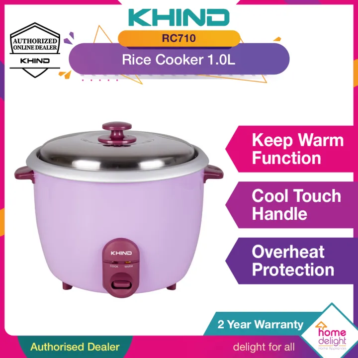 Khind Rice Cooker 1.0L (Color Selection) RC710 | Lazada
