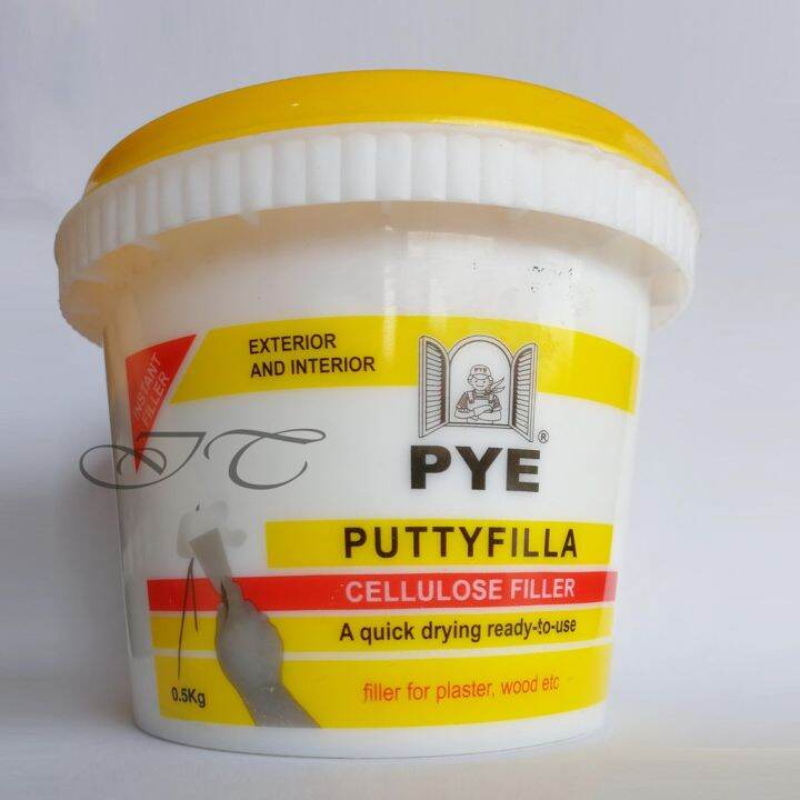 Pye Putty Filla 0.5KG Wall & Wood Filler Water Based Putty Color White ...
