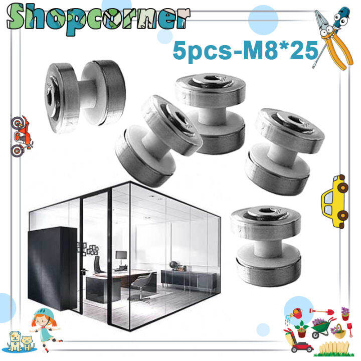 Isi 5 Baut Penjepit Kaca Tiang Railing Jepitan Kaca Stainless Baut Kaca ...