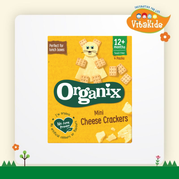 Organix Goodies Organic Mini Cheese Crackers 4 x 20g | Lazada Singapore
