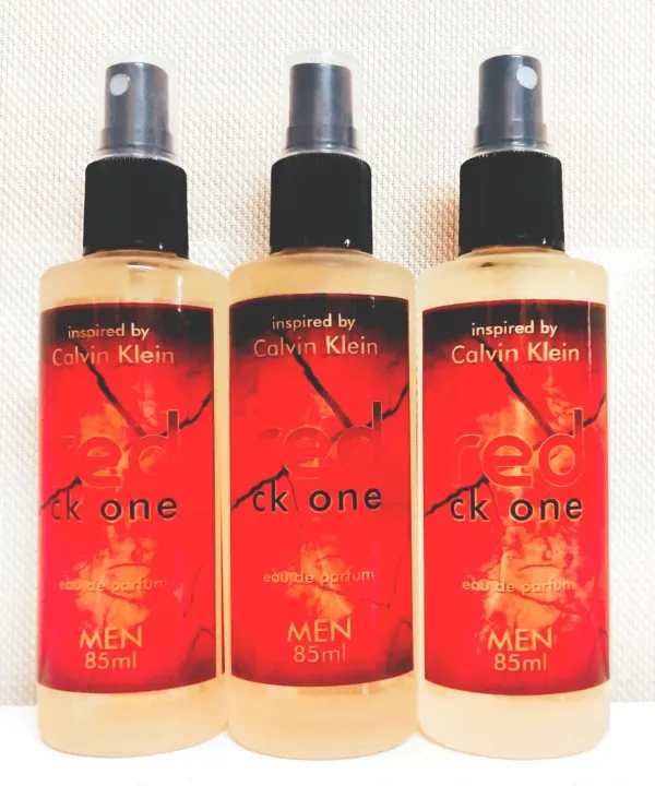 RAJ PERFUME Calvin Klein Red CK 1 Mens Perfume 85ml 12% Oil Based ...
