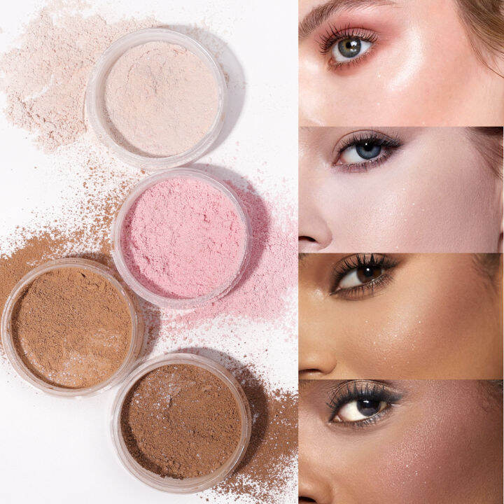 Durable Light Fog Loose Powder Pearl Makeup Setting Powder Matte Oil ...