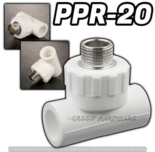 1PCS PPR-20 Male Thread Tee (20x1/2, 25x1/2, 25x3/4, 32x1/2, 32x3/4 ...