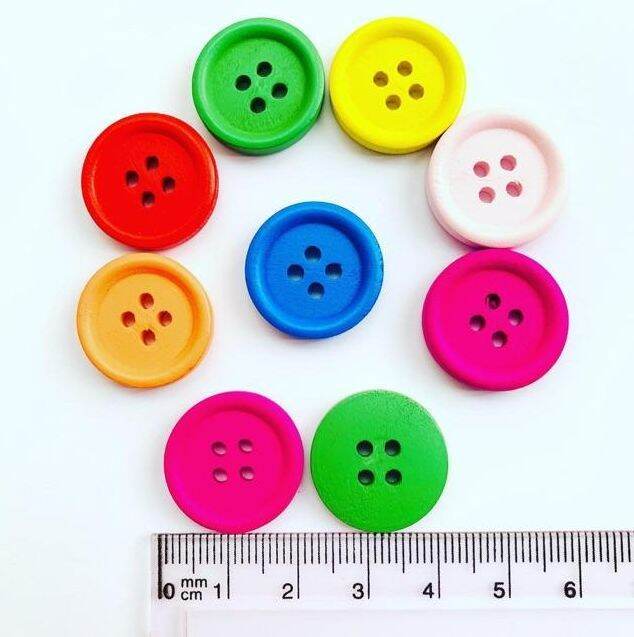 BUTANG KAYU WARNA (2cm) | Lazada