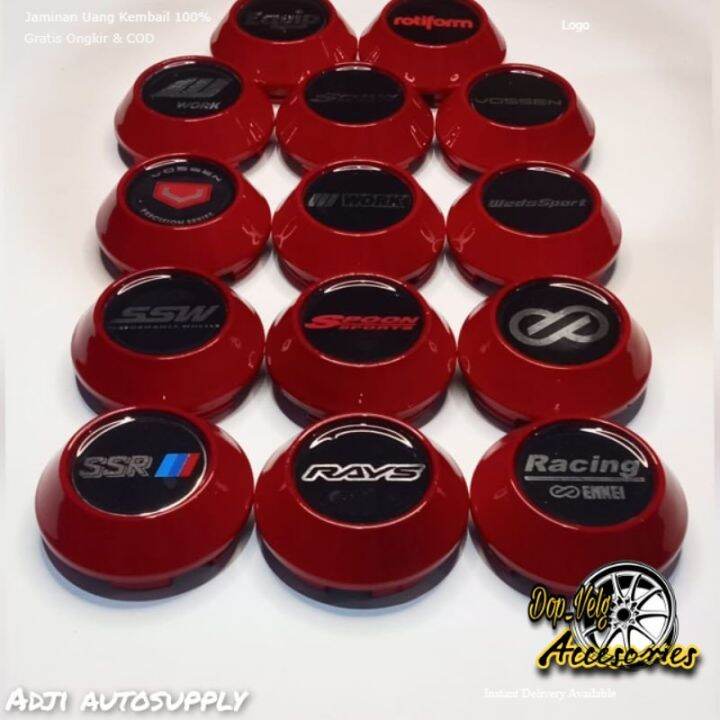1B!J! CENTER CAPS DOP VELG ENKEI. HSR. SSR. VOLK RAYS. OZ. VOSSEN ...