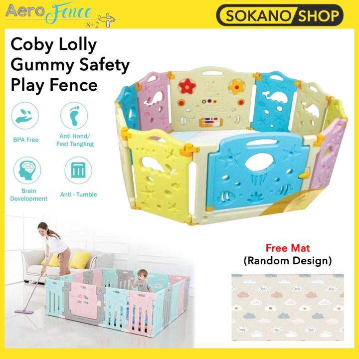 (Bundle) Coby Lolly Gummy Fence 8+2 Panels + [PARKLON] Pure PVC Soft ...