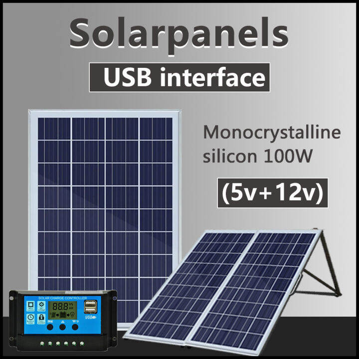 【Ready Stock】100W 300W Solar Panel 12 Volt Pv Solar Module solar panel ...