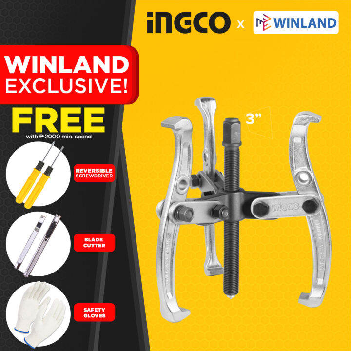 INGCO by Winland 3" Three Jaws Gear Puller Remover Jaw Bearing ...