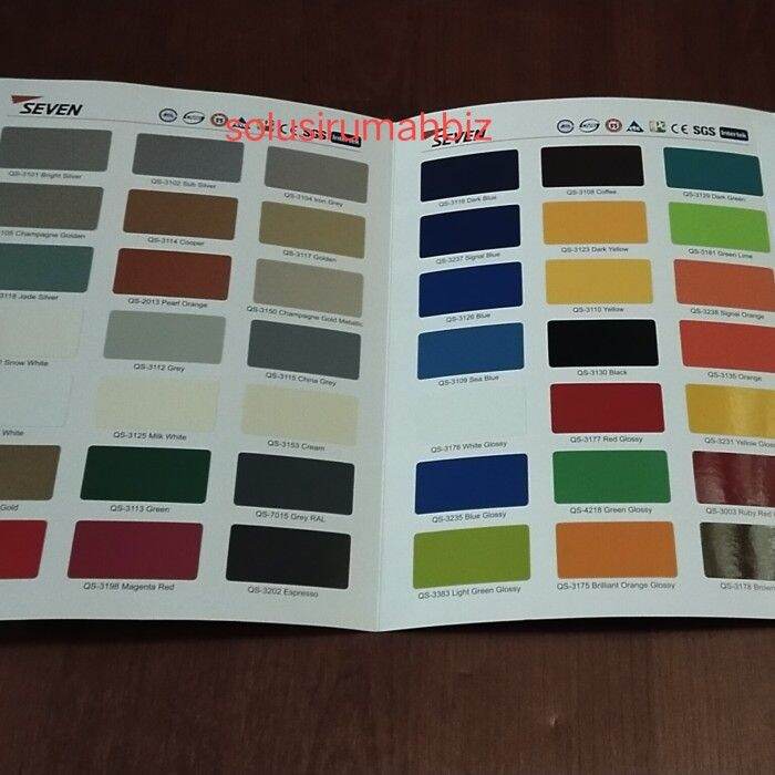 KATALOG ACP ALUMINIUM COMPOSITE PANEL 8HAL SEVEN KARTU WARNA CATALOG | Lazada Indonesia