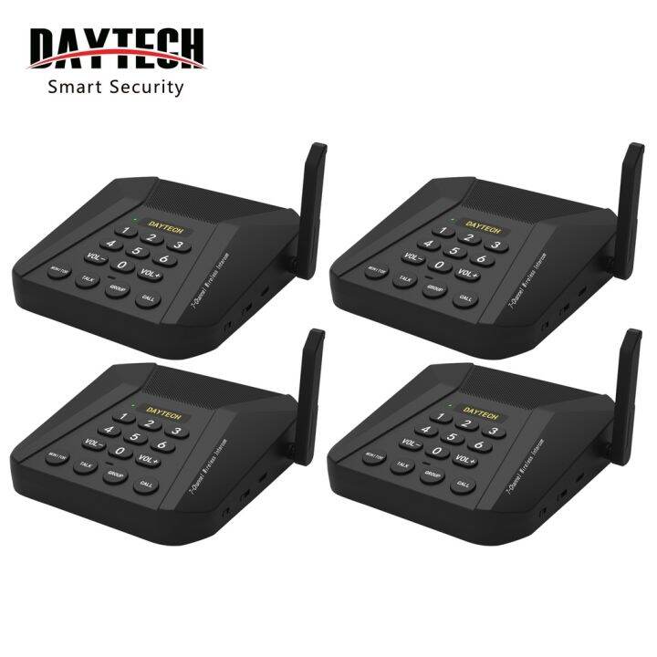 Daytech Wireless Intercom for Home with Speaker Multi-channel Wireless ...