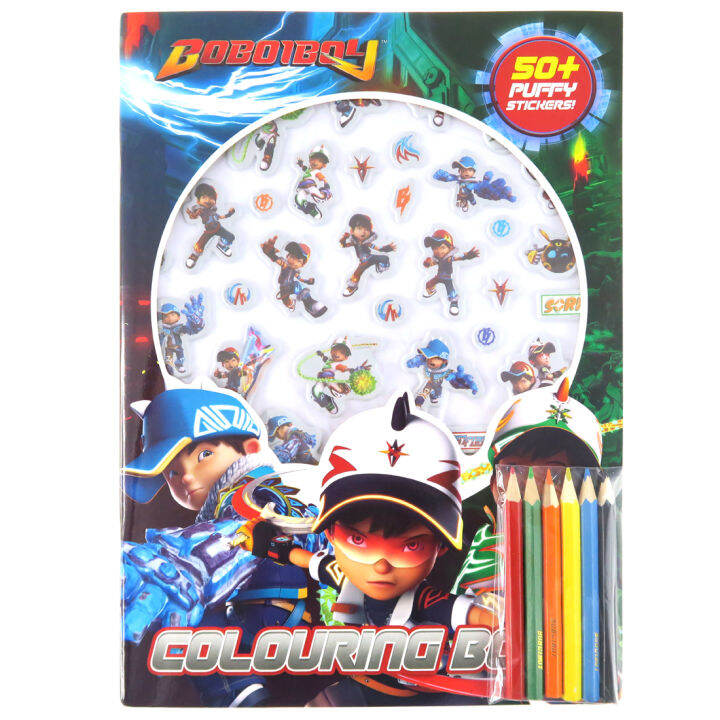 Boboiboy Fusion Coloring Pad With Puffy Sticker In Set | Lazada