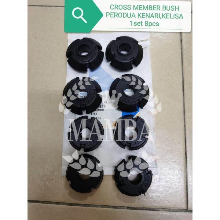 CROSS MEMBER BUSH PERODUA KELISA,KENARI SET [8PCS] | Lazada