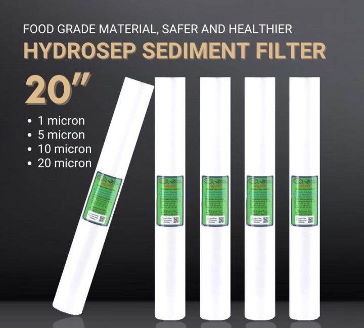 Hydrosep Sediment Filter 10"SL/20" SL 1 Micron/5 Micron/ 10 Micron/20 ...