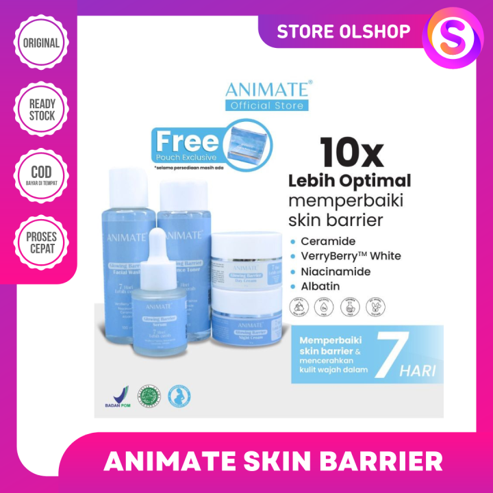 Animate Glowing Barrier Skin Repair Series 5in1- Paket Skin Barrier ...