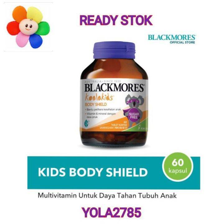 Blackmores Koala Kids Body Shield 60 kapsul tablet | Lazada Indonesia