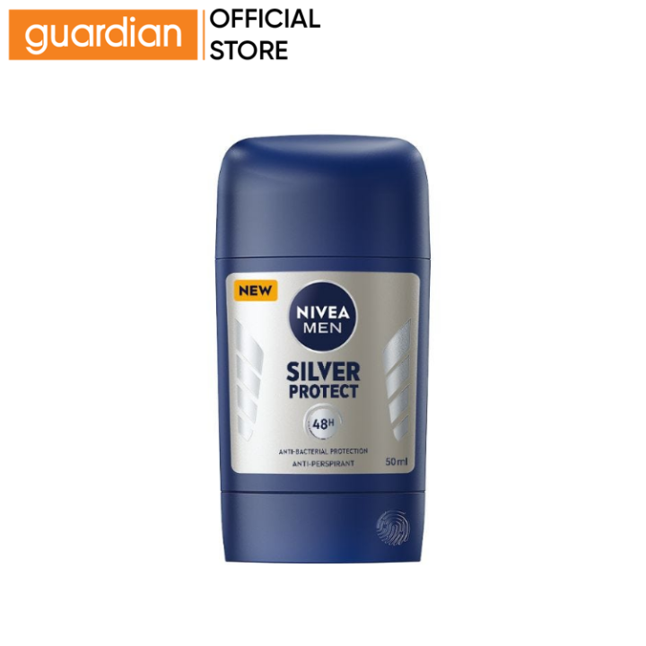 NIVEA Deodorant Male Silver Protect (M) Stick 50ml | Lazada