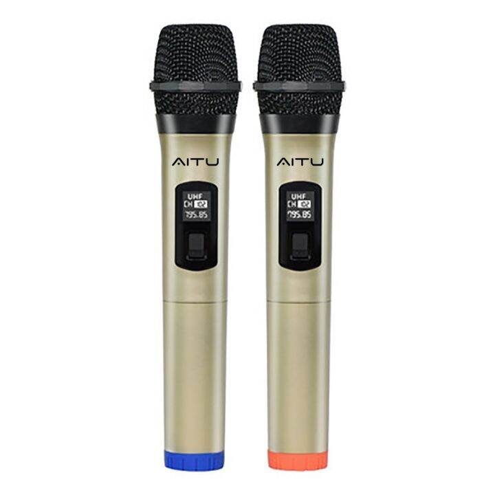 asmr microphone AITU HT02（Support COD） original Universal Wireless Dual ...