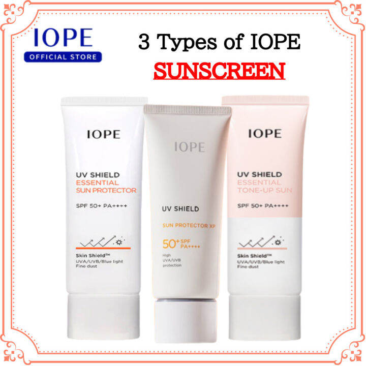 IOPE sunscreen/UV Shield Sun Protector XP/Essential Tone-Up Sun Cream/UV Shield Essential Sun ...