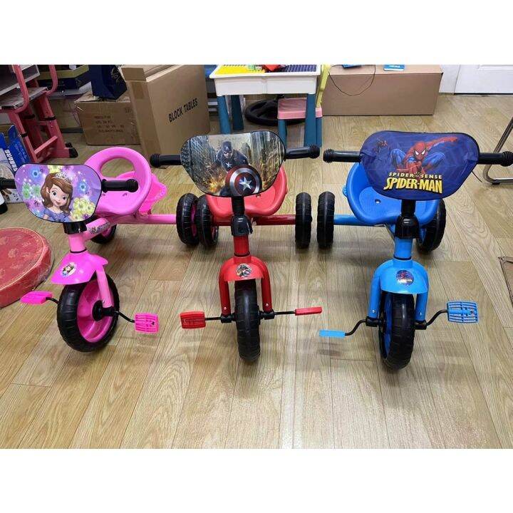 Cartoon characters Kids Bicycle Baby Bike Spiderman Princess sofia and ...
