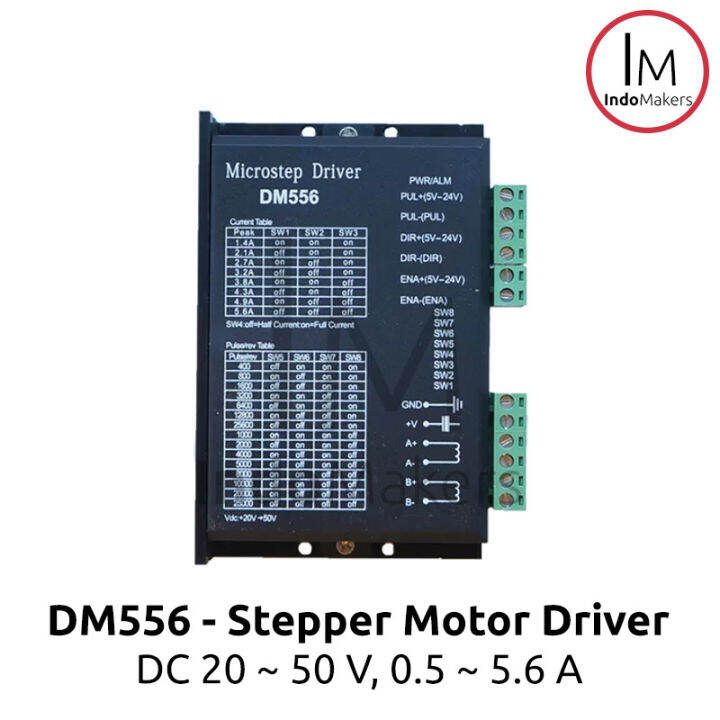 DM556 NEMA 23 34 57 CNC Bipolar Stepper Motor Microstep Driver | Lazada Indonesia