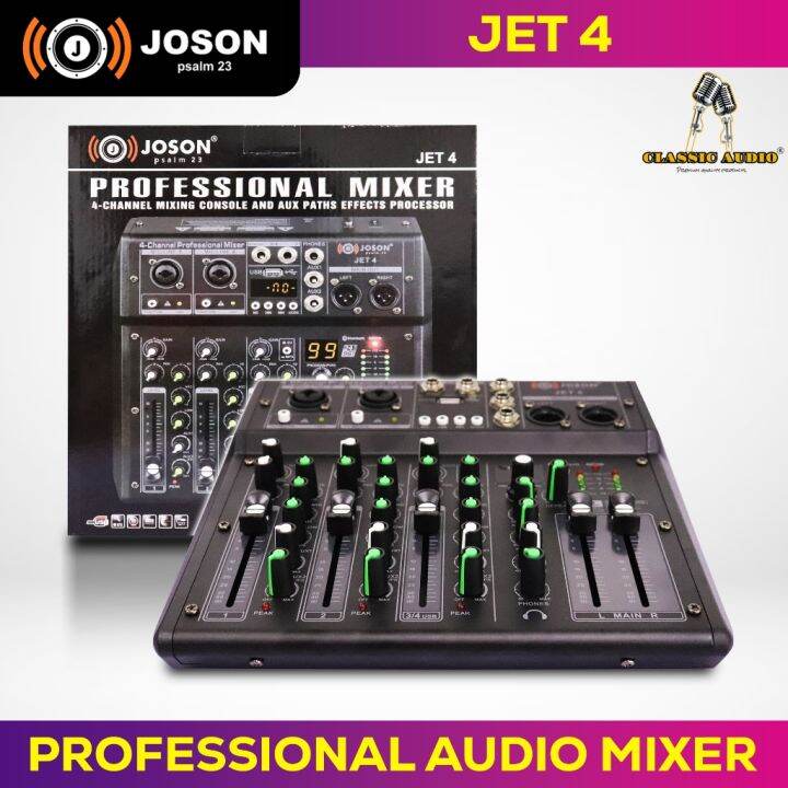Joson Jet 4 Professional Audio Mixer with 99 dsp effects (Original ...