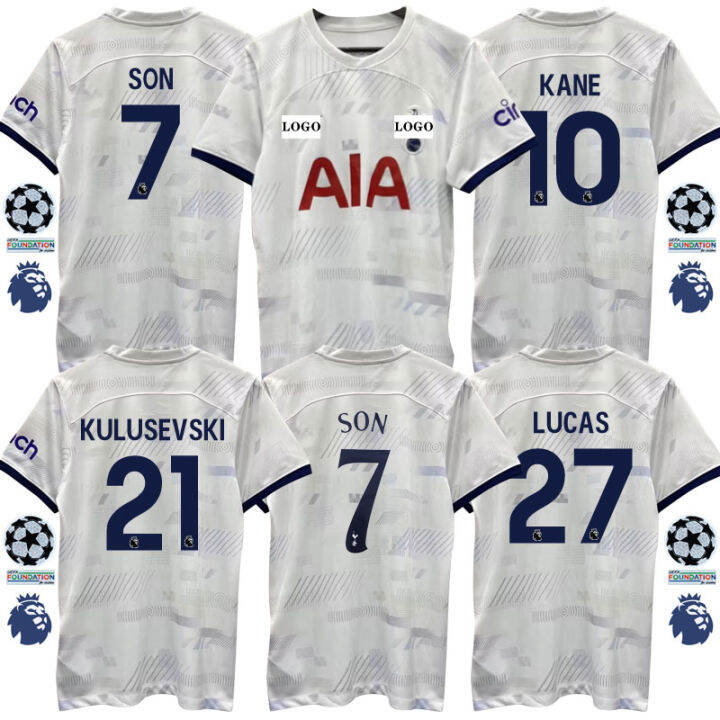 Tottenham Hotspur Home Jersey 23/24 Football Jersey Custom Name 2023 ...