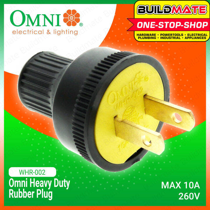 Omni Heavy Duty Rubber Plug 10A 260V WHR-002 | Lazada PH