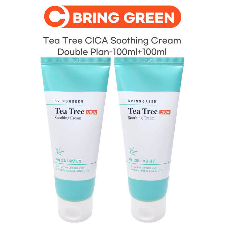 【BRING GREEN】Tea Tree Cica Soothing Cream 100ml Double planning(100ml ...
