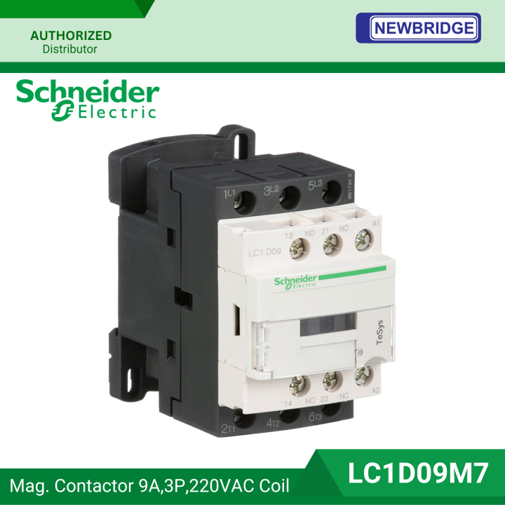 TeSys D contactor - 3P(3 NO) - AC-3 - = 440 V 9 A - 220 V AC coil by ...