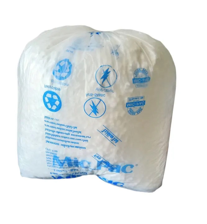 โฟมตัวหนอน โฟมกันกระแทก Mic Pac สีขาว รูปตัว E ขนาดบรรจุโดยประมาณ 700 ...