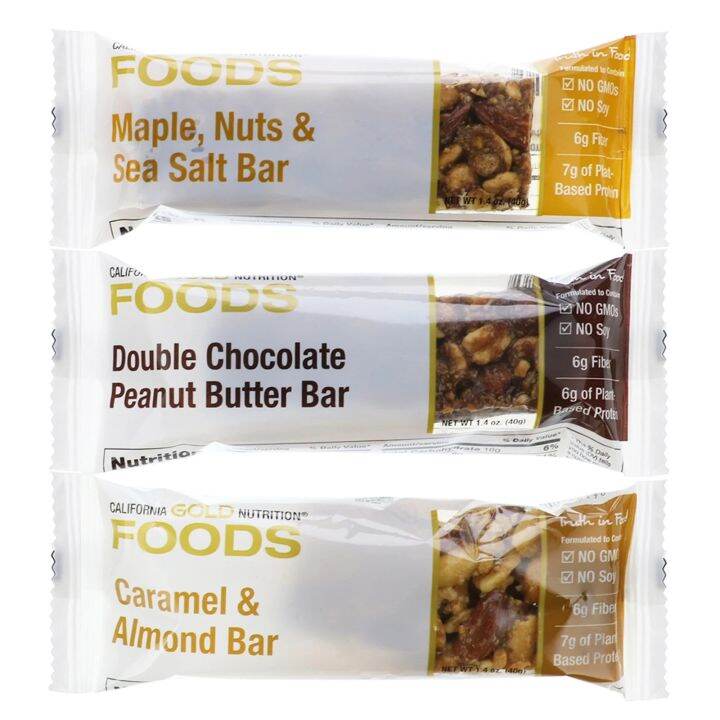 [PRE-ORDER] NUTRITION FOODS SAMPLE SNACK BAR PACK 3 BARS BY CALIFORNIA ...