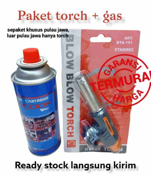 Paket Gas torch nankai + Gas kaleng Hi cook 230g Fuel Catridge classic ...