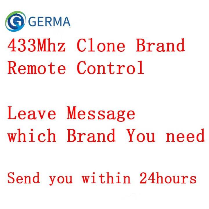 GERMA Duplicator Copy For 433Mhz Clone Brand Remote Control Garage Door Gate Transmitter ...