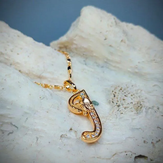 Islao Jewelry Bangkok Gold Plated Letter J Butterfly Necklace | Lazada PH