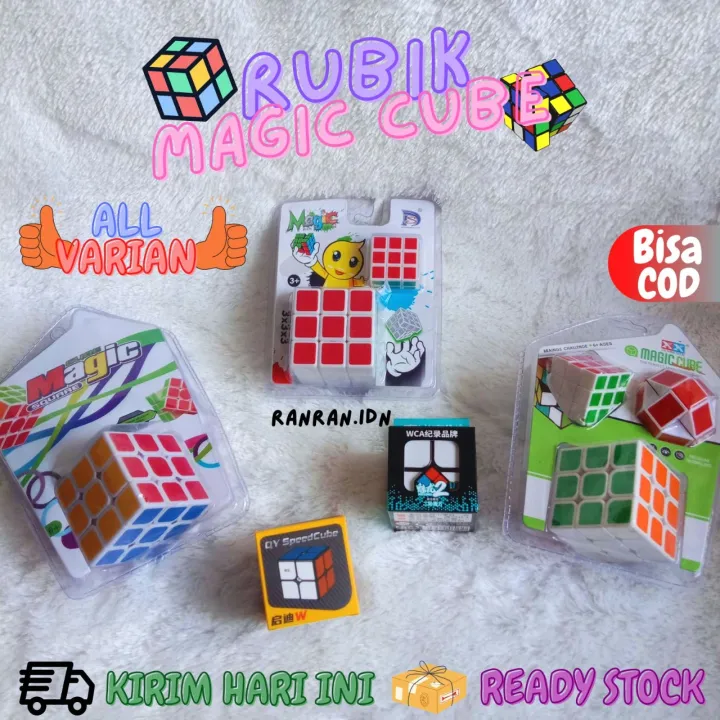 Mainan edukasi, rubik murah, rubik kekinian 3x3x3, berbagai varian ...