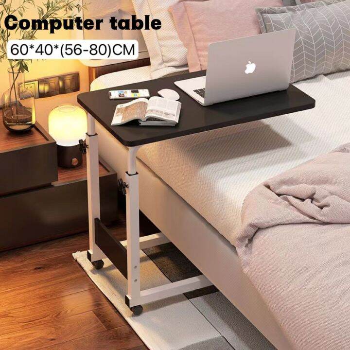 Adjustable Laptop Table Computer Table with wheels Sofa Side Table ...