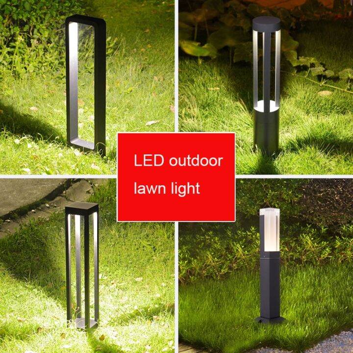 IP65 Waterproof 7W LED Garden Light Lawn Lamp Modern Aluminum Pillar Light Outdoor Courtyard ...