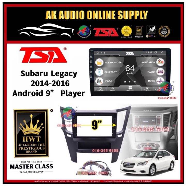 TSA Subaru Forester Legacy 2014 - 2016 Android T3L 9'' inch Car player Monitor | Lazada