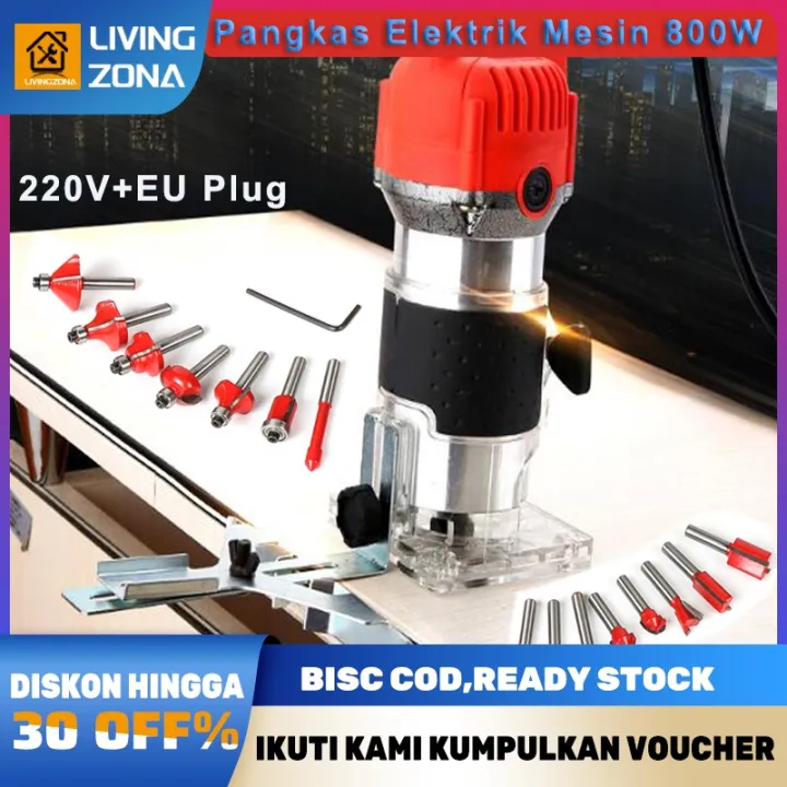 Wood Trimmer 370 1/4 Mesin Router Profil Kayu 6 mm / Router Trimmer ...