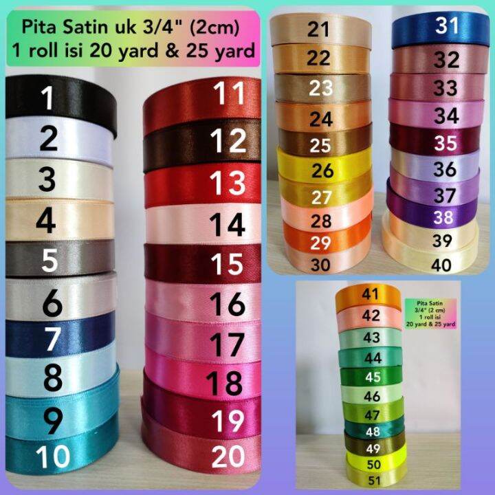 Pita Satin 2 cm /Jual Per Meter | Lazada Indonesia
