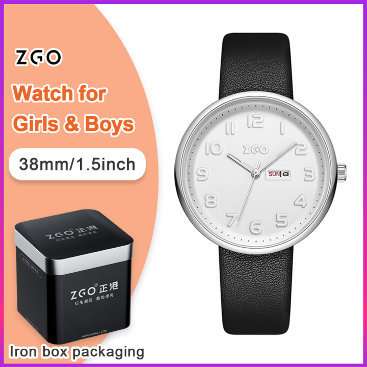 (38มม.) ZGO นาฬิกาสำหรับเด็กกันน้ำสำหรับเด็กผู้หญิงนาฬิกาสำหรับกลาง ...