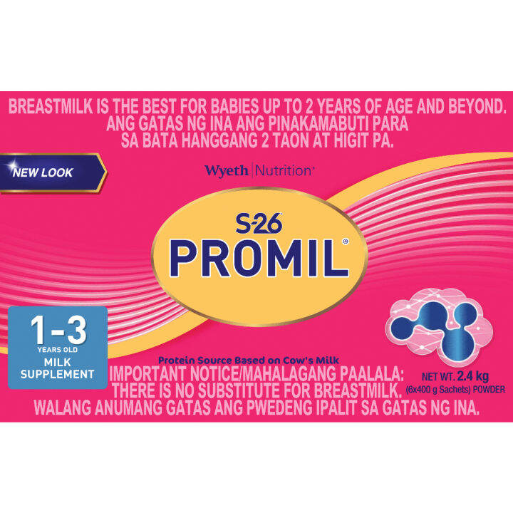 S26 Promil Three Milk Supplement for kids 1-3 years old 2.4kg | Lazada PH