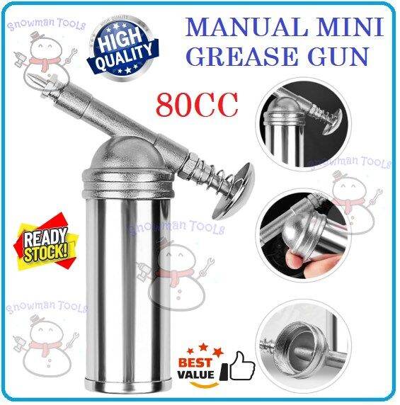 Heavy Duty 80cc High Pressure Nozzle Mini Manual Grease Gun Oiler Push ...
