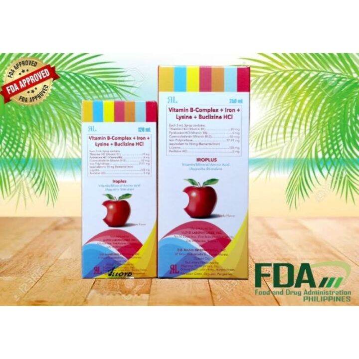 IROPLUS (Vitamin B-Complex Iron Lysine Bucluzine HCI) 120mL / 250mL ...