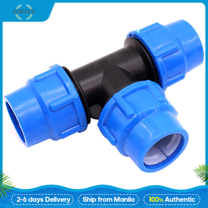 PE Compression Fittings for pe and pvc pipes 1/2" elbow tee coupling adapter plug | Lazada PH